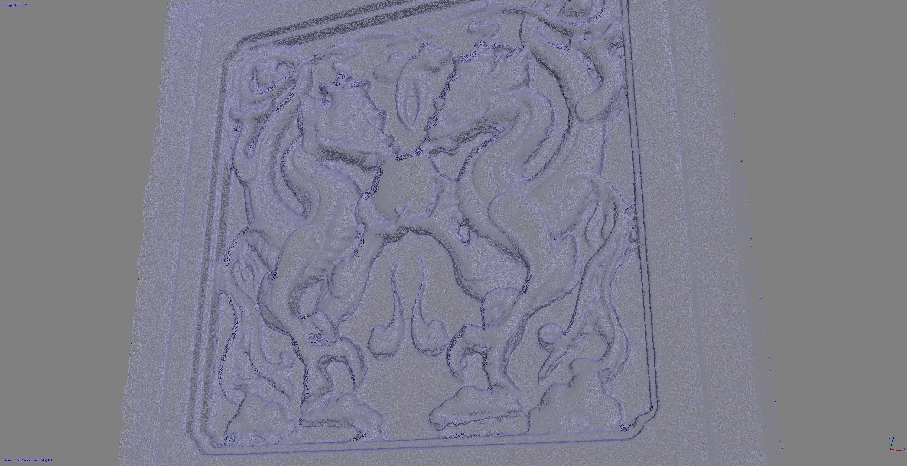 Chinese Dragon bas-relief in chinatown Washington DC free 3D model ...