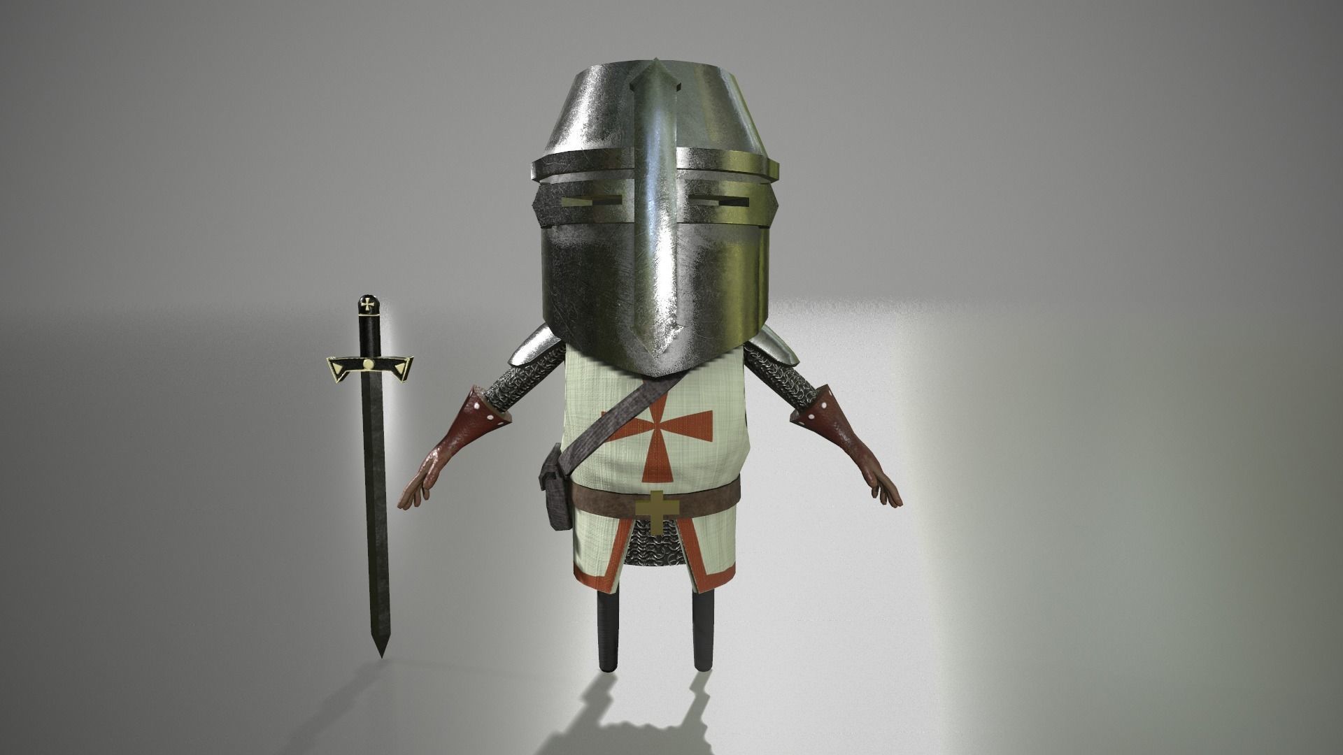 3D model low poly knight pack VR / AR / low-poly rigged | CGTrader