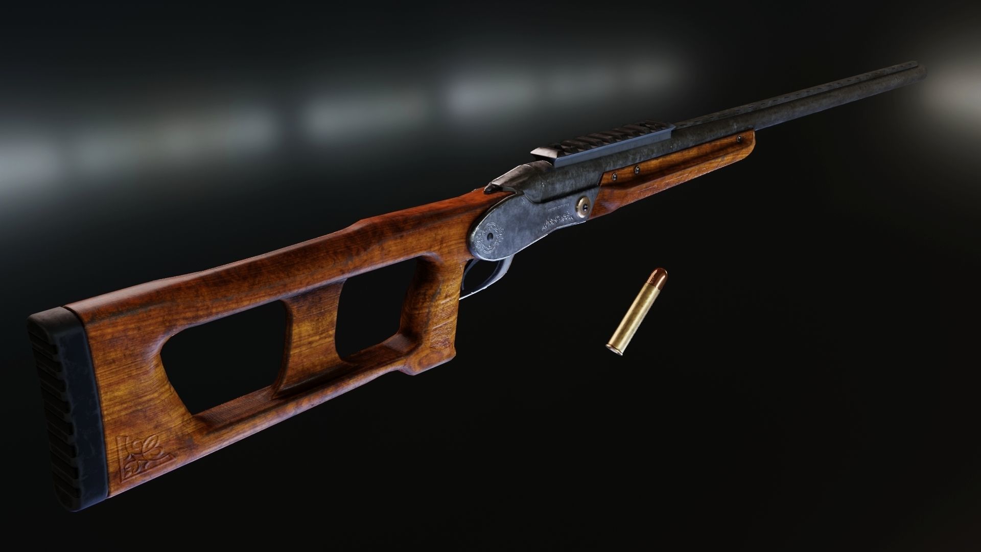 3D model 700 Nitro Express Hunting Gun VR / AR / low-poly | CGTrader