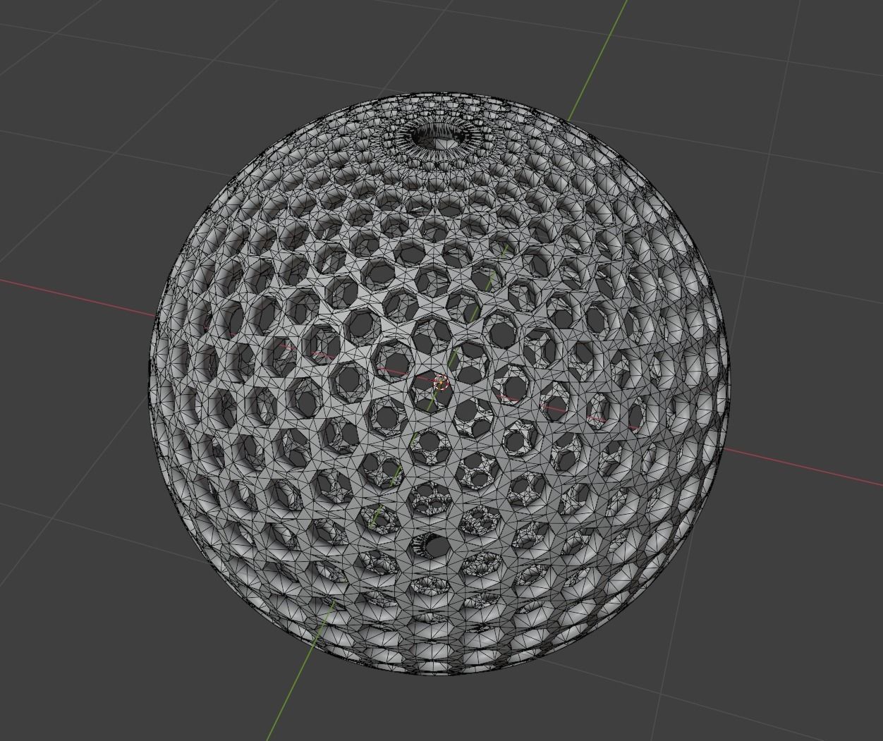 sphere lowpoly dome 3D model | CGTrader