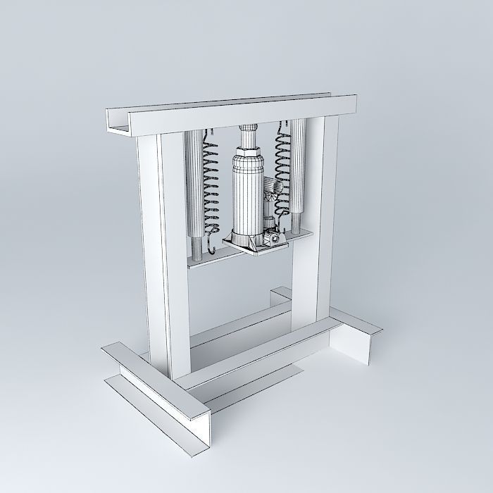 Press machine free 3D model | CGTrader