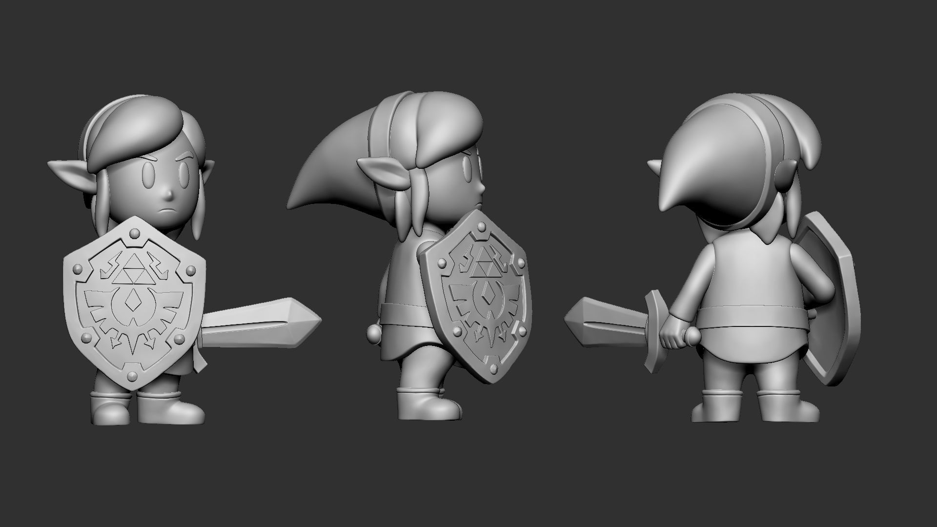 The Legend Of Zelda - Link Firgure 3D model 3D printable | CGTrader
