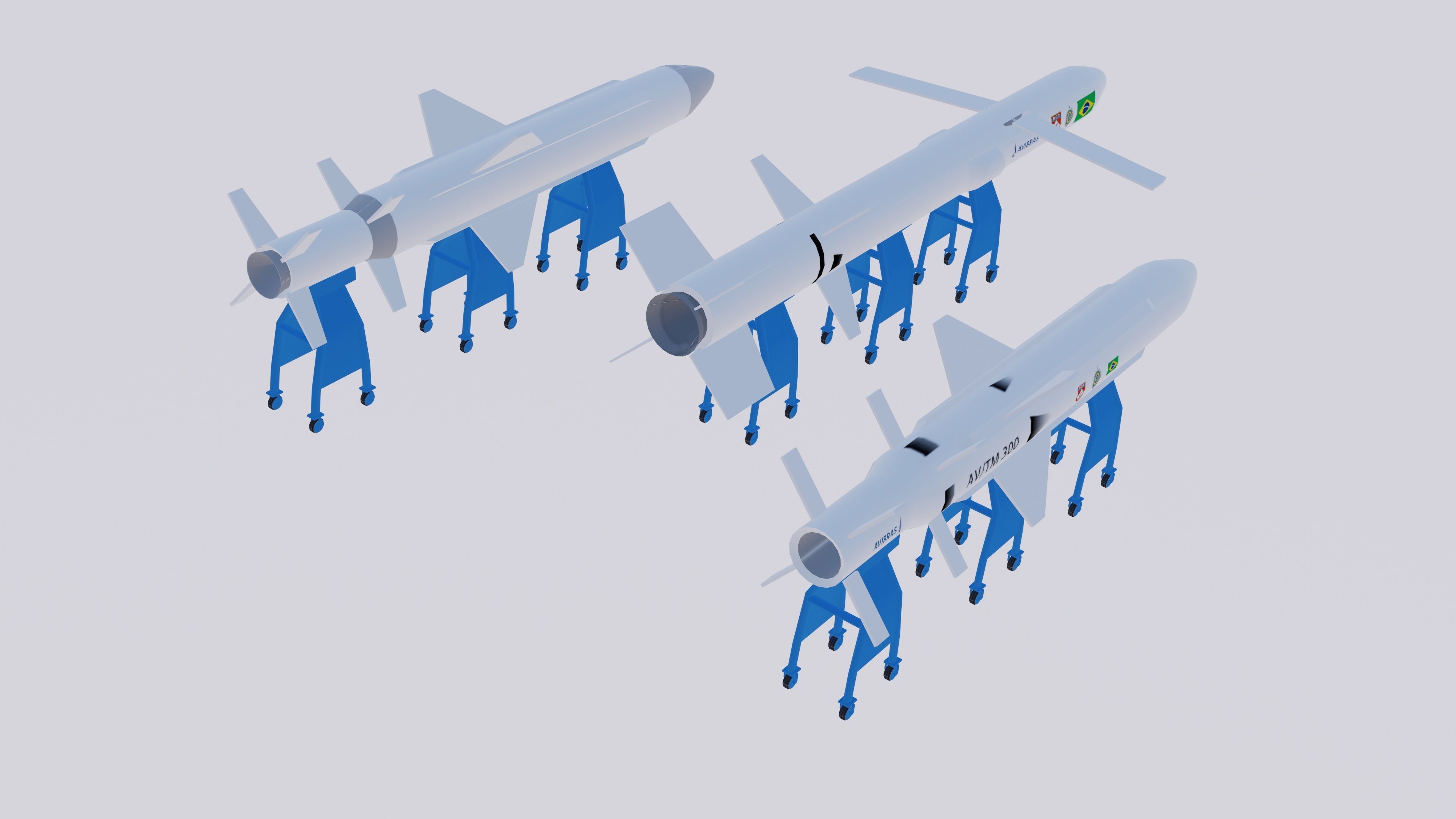 Rocket Missile Avibras Astros II MLRS 3D model | CGTrader