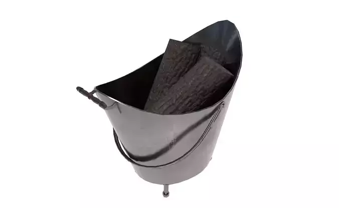 3D model Game-Ready Wood Bucket with 4K-PBR Texture Set VR / AR / low ...
