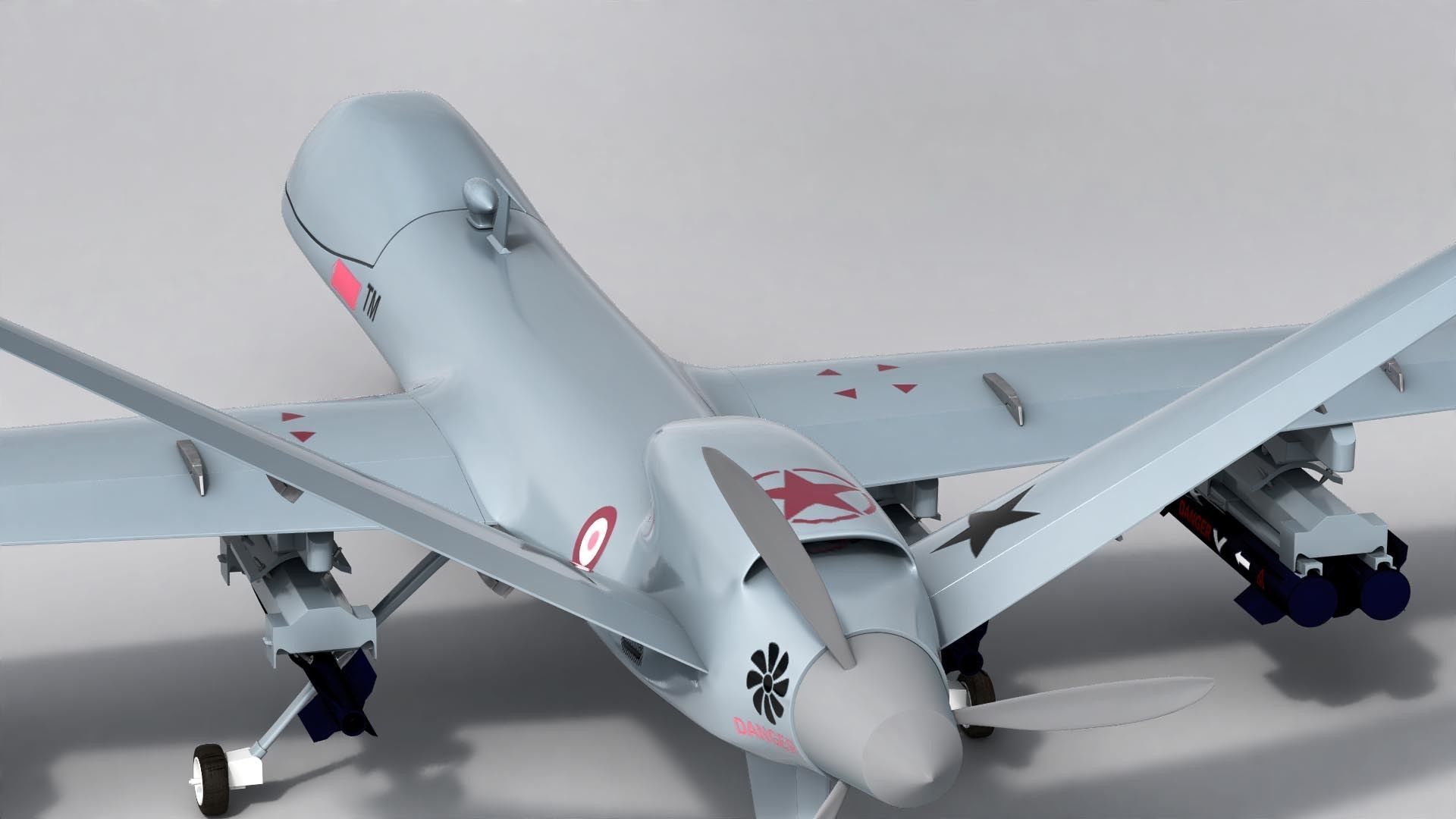 Military Aircraft Drone 3D 3D model | CGTrader