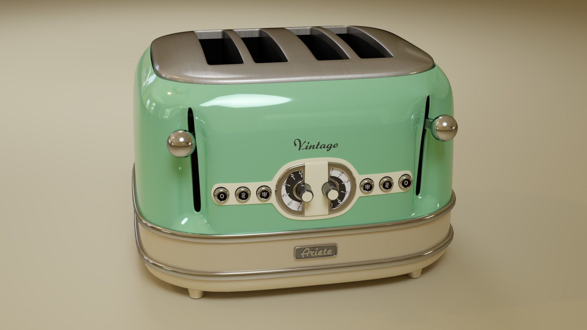 Ariete Vintage Toaster 3D Model 3D model | CGTrader