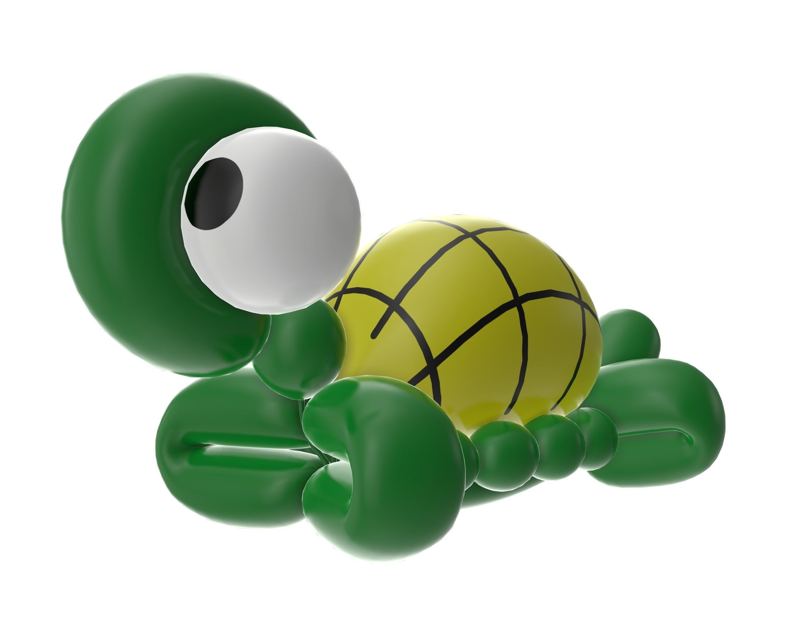 Balloon turtle 3D model | CGTrader