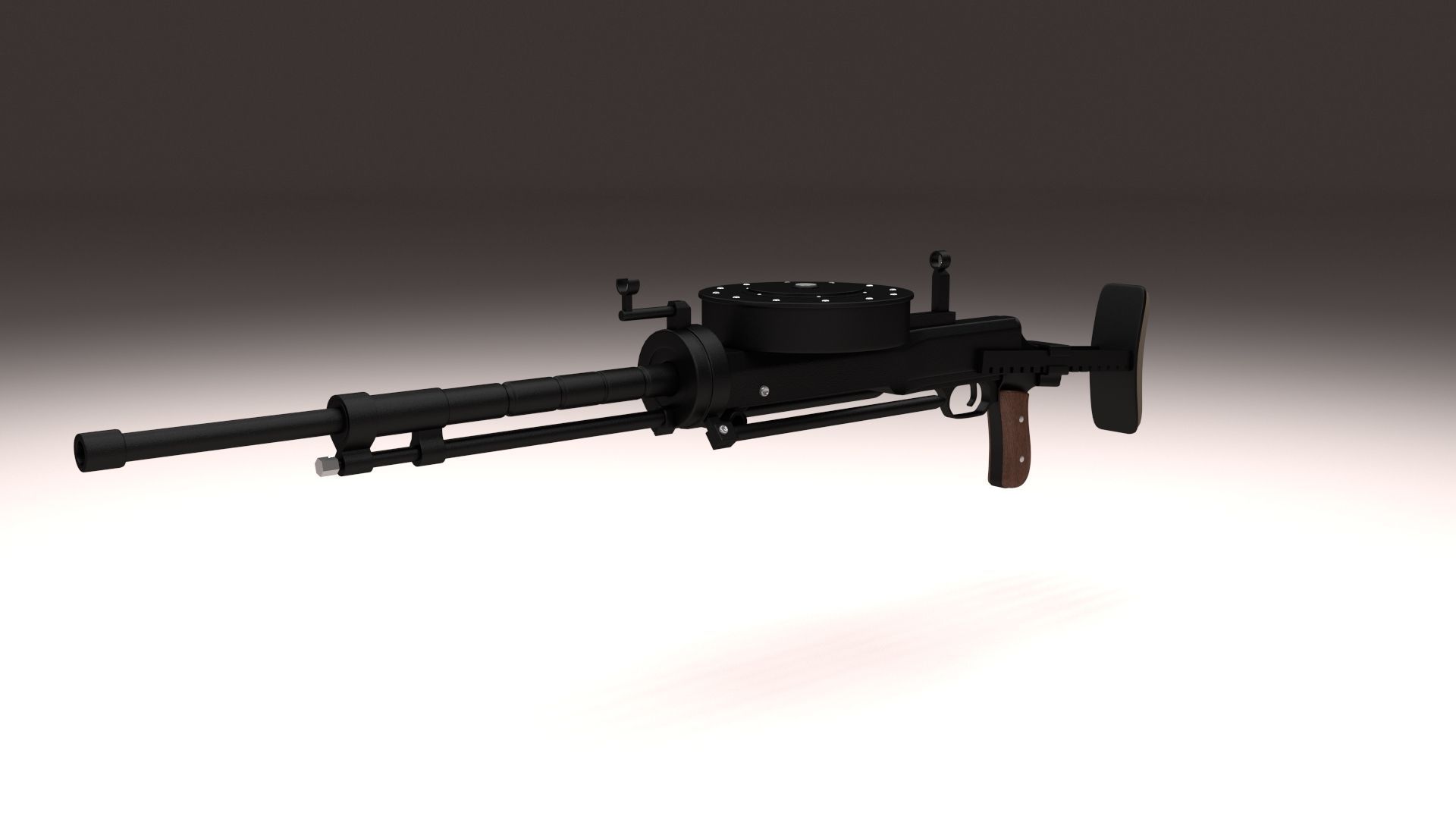 Degtyaryov DT Machine Gun 3D Model .obj .fbx .stl .blend .dae ...