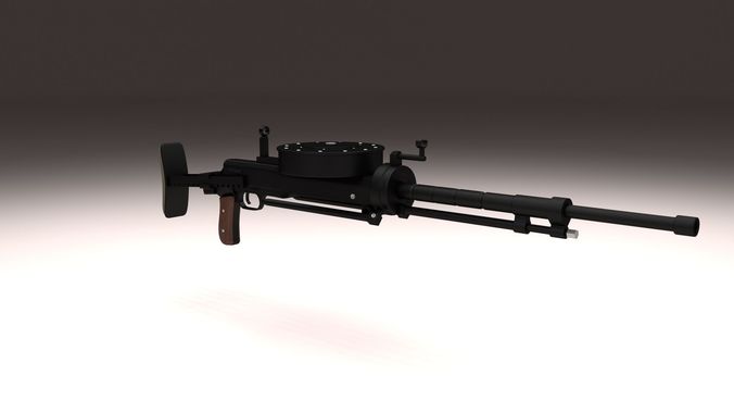 Degtyaryov DT Machine Gun 3D Model .obj .fbx .stl .blend .dae ...