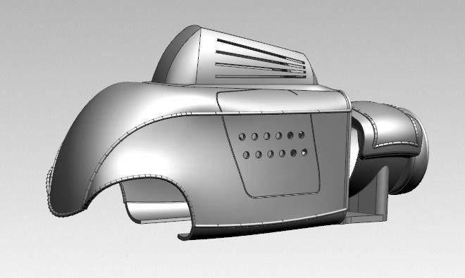 surface car classic 3D model animated | CGTrader