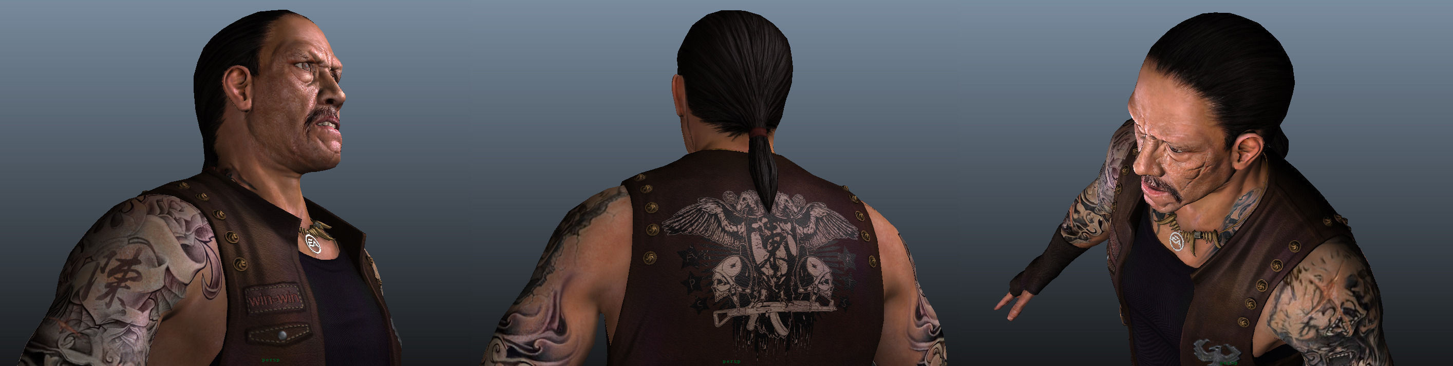 3D model Danny Trejo game res model VR / AR / low-poly | CGTrader