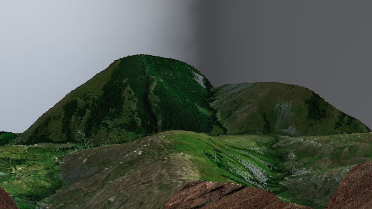 3D model Green terrain Landscape 3D model VR / AR / low-poly | CGTrader
