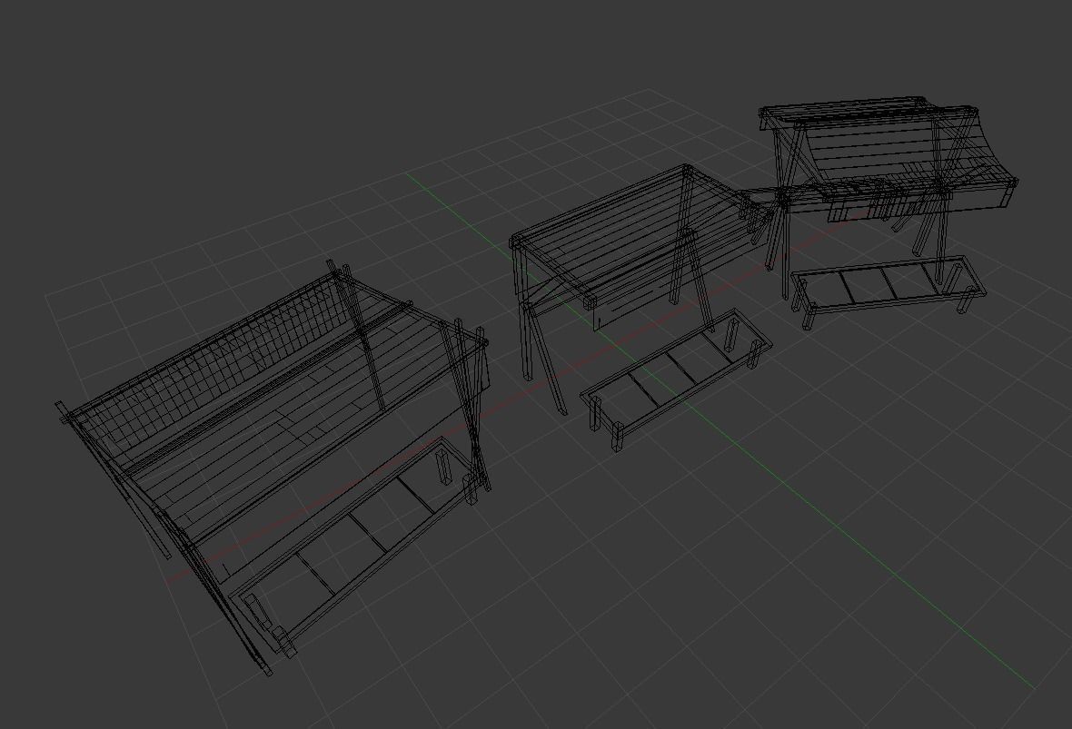 3D model Medieval Stall Game Ready VR / AR / low-poly | CGTrader