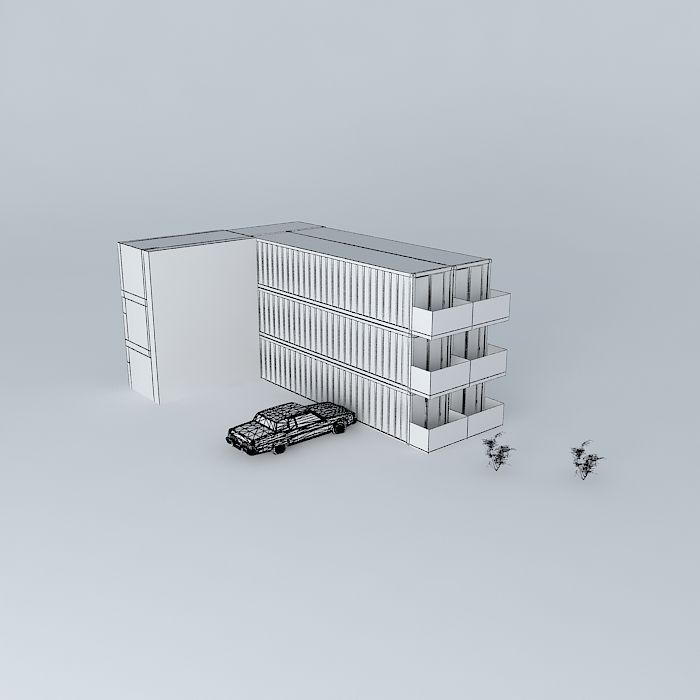 Container Block free 3D model | CGTrader