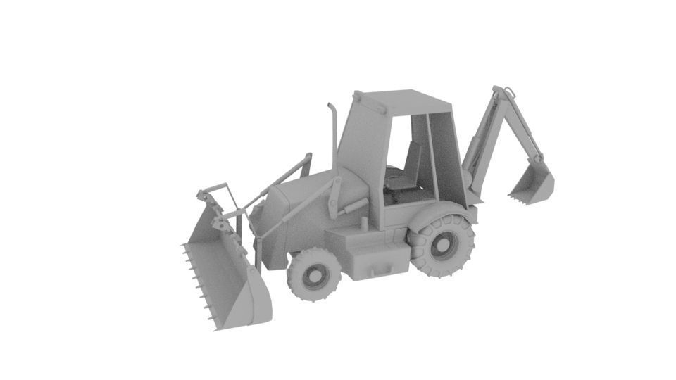 Excavator Rig free 3D model rigged | CGTrader