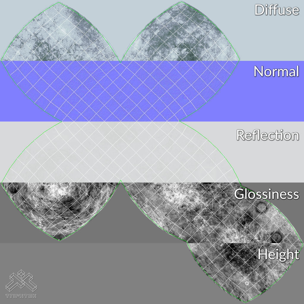 3D model Icy Moon 01 - 8k PBR VR / AR / low-poly animated | CGTrader