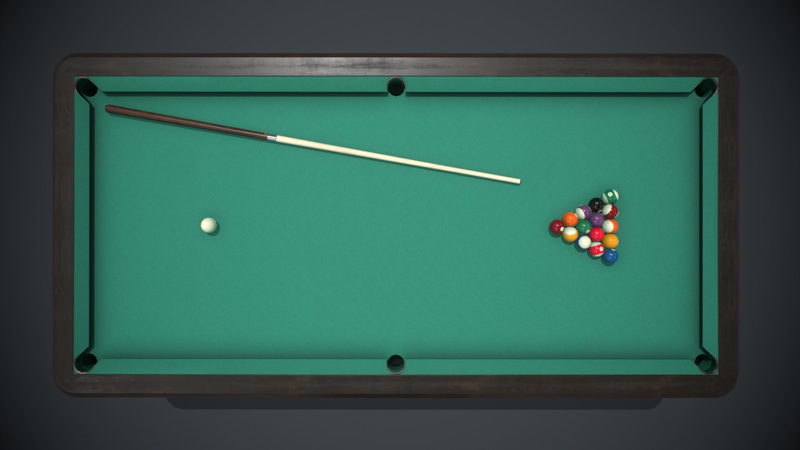 3D model Billiard table 9ft PBR VR / AR / low-poly | CGTrader