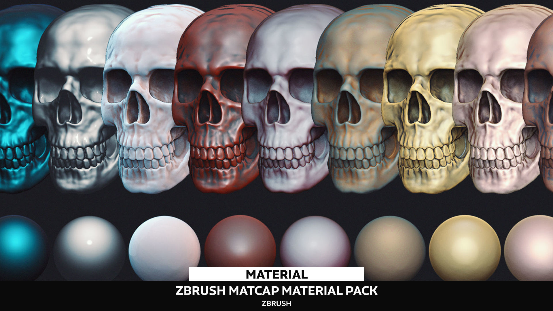 ZBrush MatCap Material Collection - 10 Unique Material Texture | CGTrader