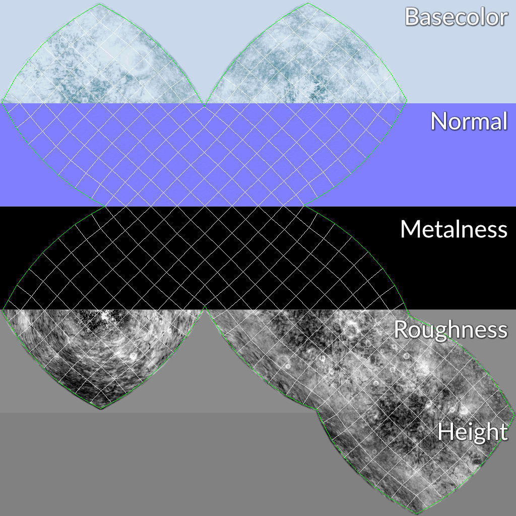3D model Icy Moon 02 - 8k PBR VR / AR / low-poly animated | CGTrader