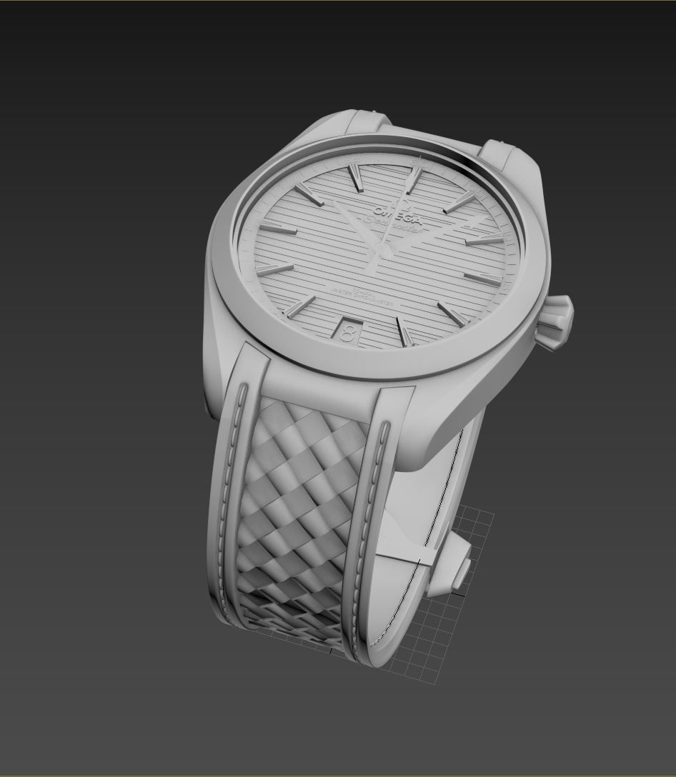 Omega seamaster wrist watch 3D model | CGTrader