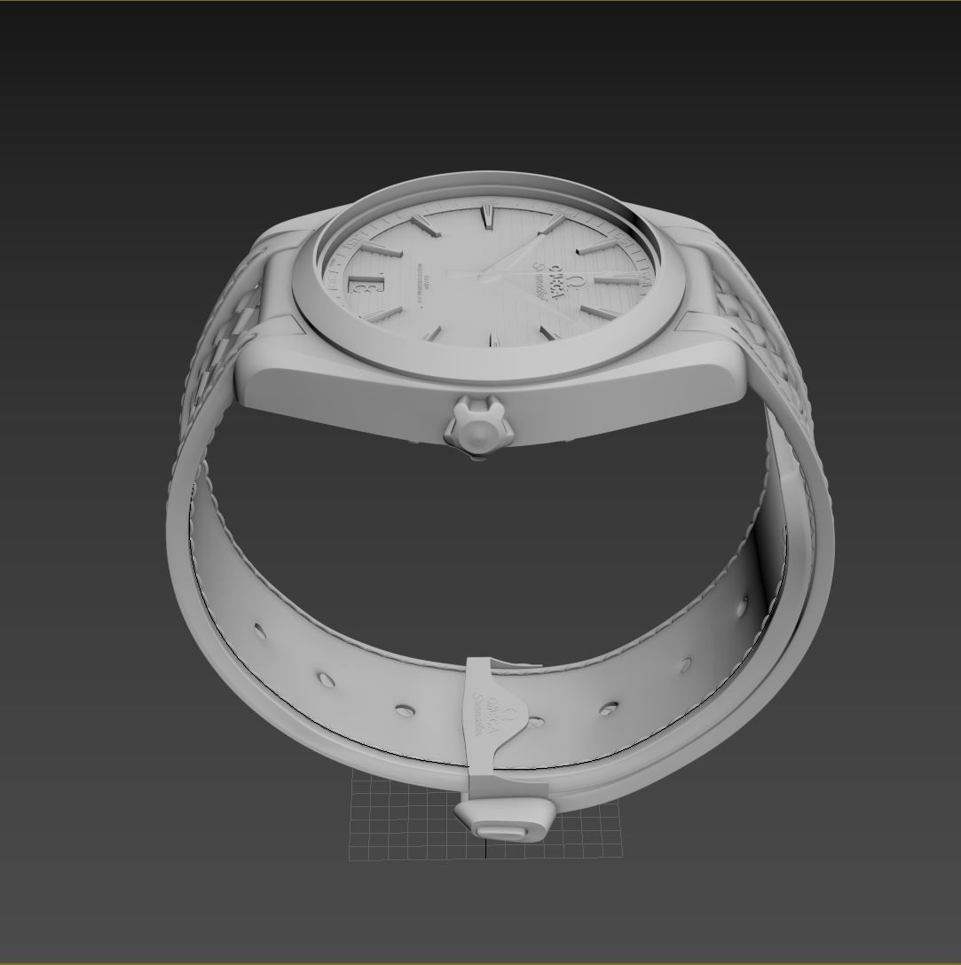 Omega seamaster wrist watch 3D model | CGTrader