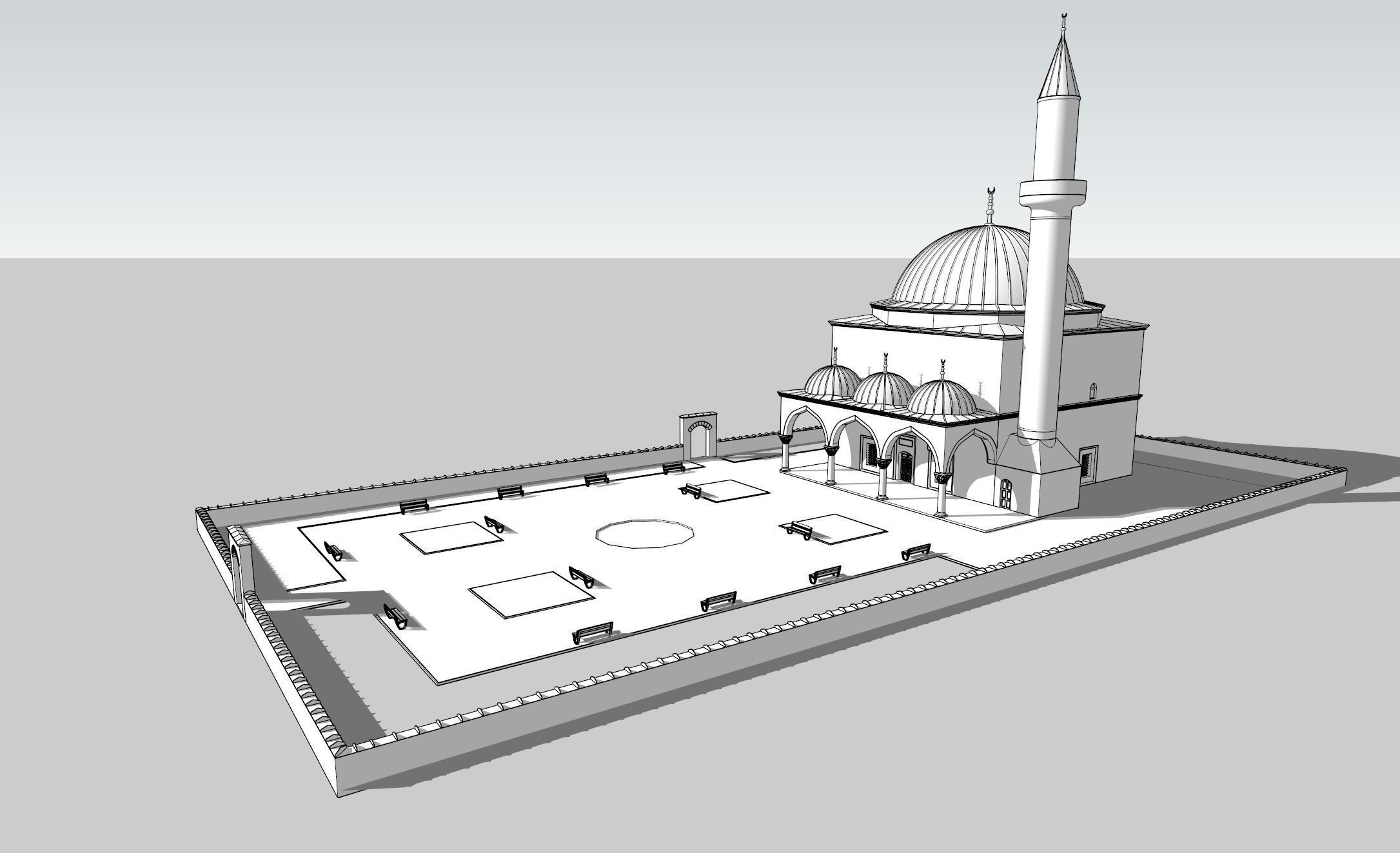 Mosque free 3D model | CGTrader