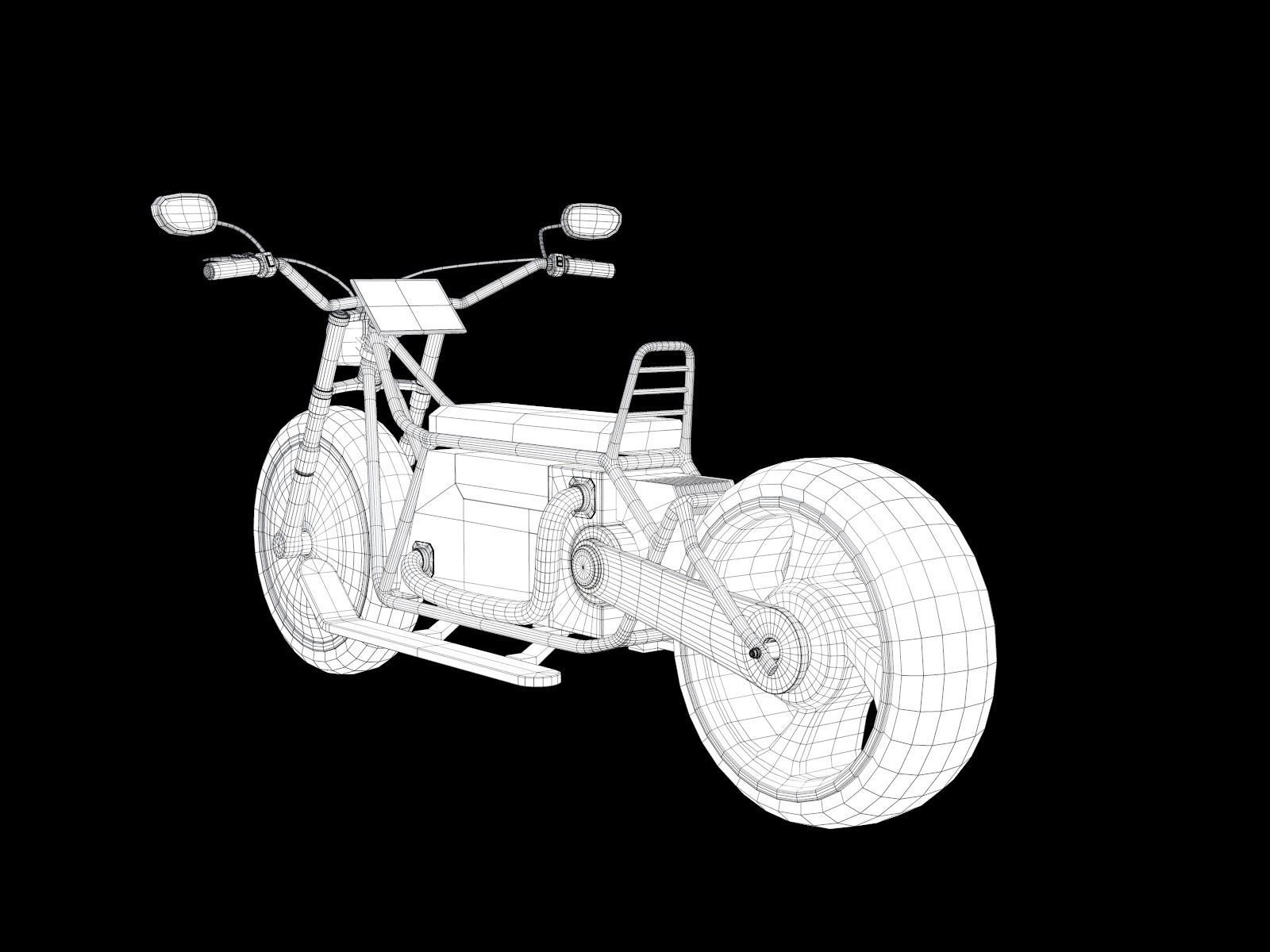 3D model Lowpoly Concept Motorcycle VR / AR / low-poly | CGTrader