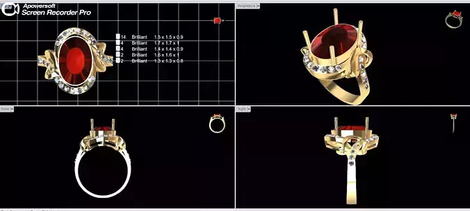 diamond Ring free 3D model | CGTrader