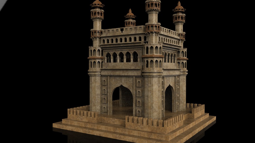 Charminar hyderabad fort 3D model | CGTrader