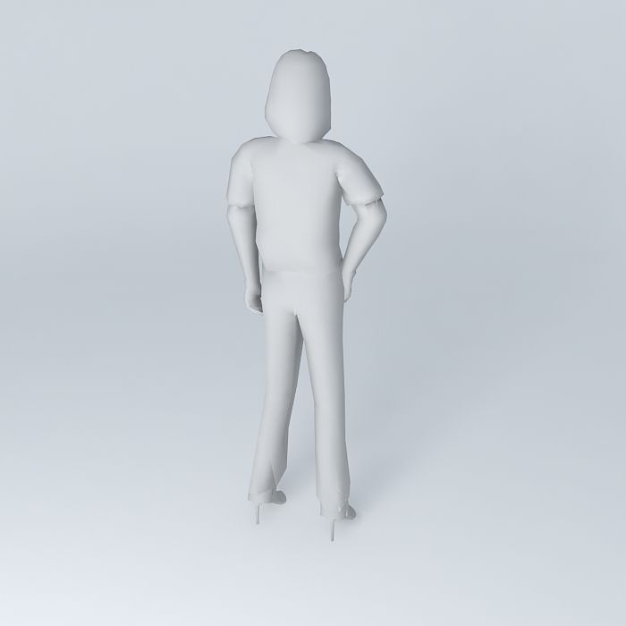 3d woman standing free 3D model | CGTrader