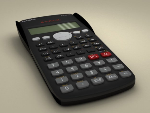 Casio Scientific Calculator 3D model animated rigged | CGTrader