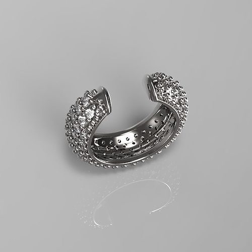 Ear Cuff Jewel 3D model 3D printable | CGTrader