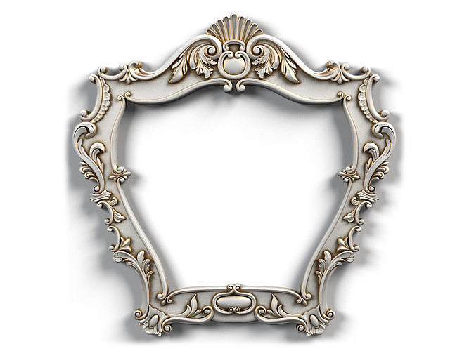 Frame0049 ornate frame 3D model | CGTrader