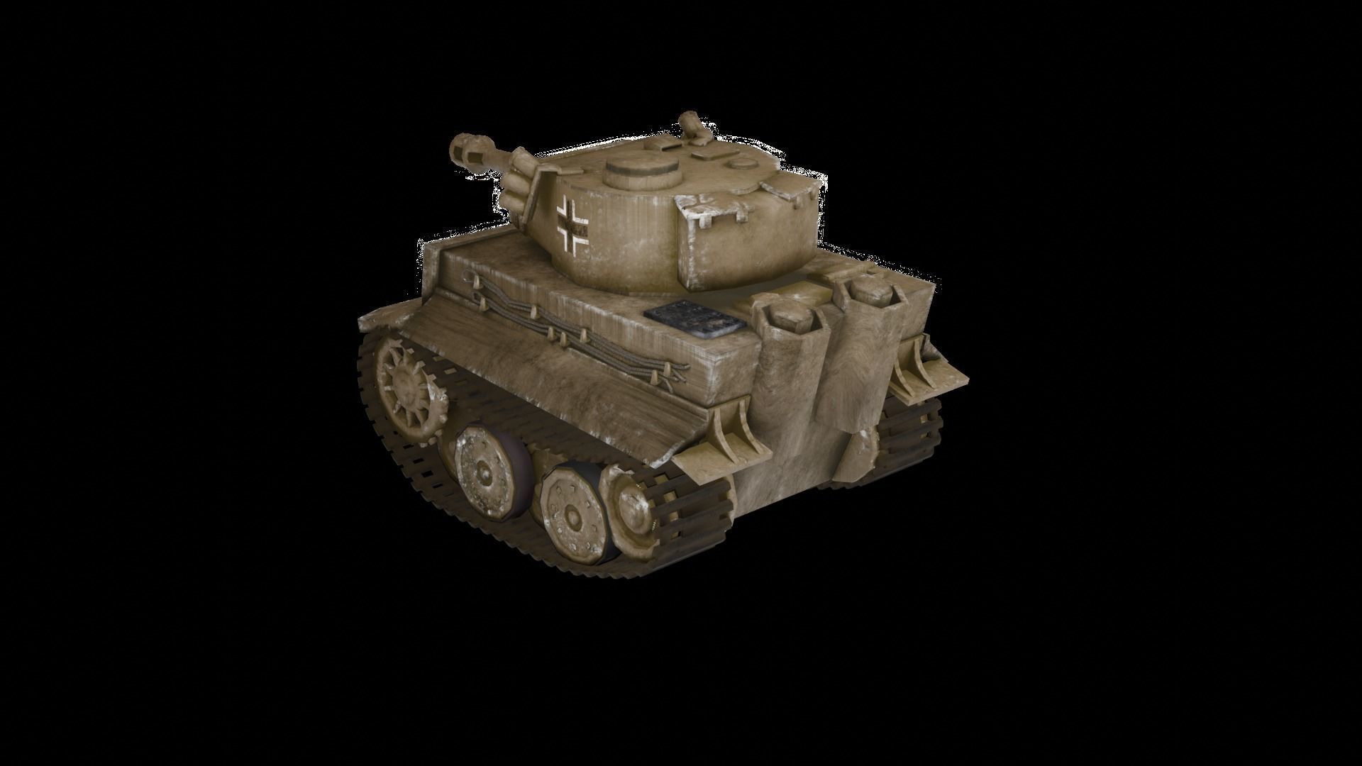 3D model Mini Tiger Tank VR / AR / low-poly rigged | CGTrader