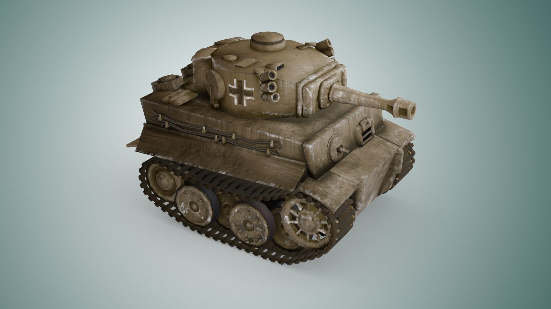 3D model Mini Tiger Tank VR / AR / low-poly rigged | CGTrader