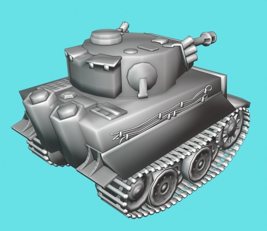 3D model Mini Tiger Tank VR / AR / low-poly rigged | CGTrader
