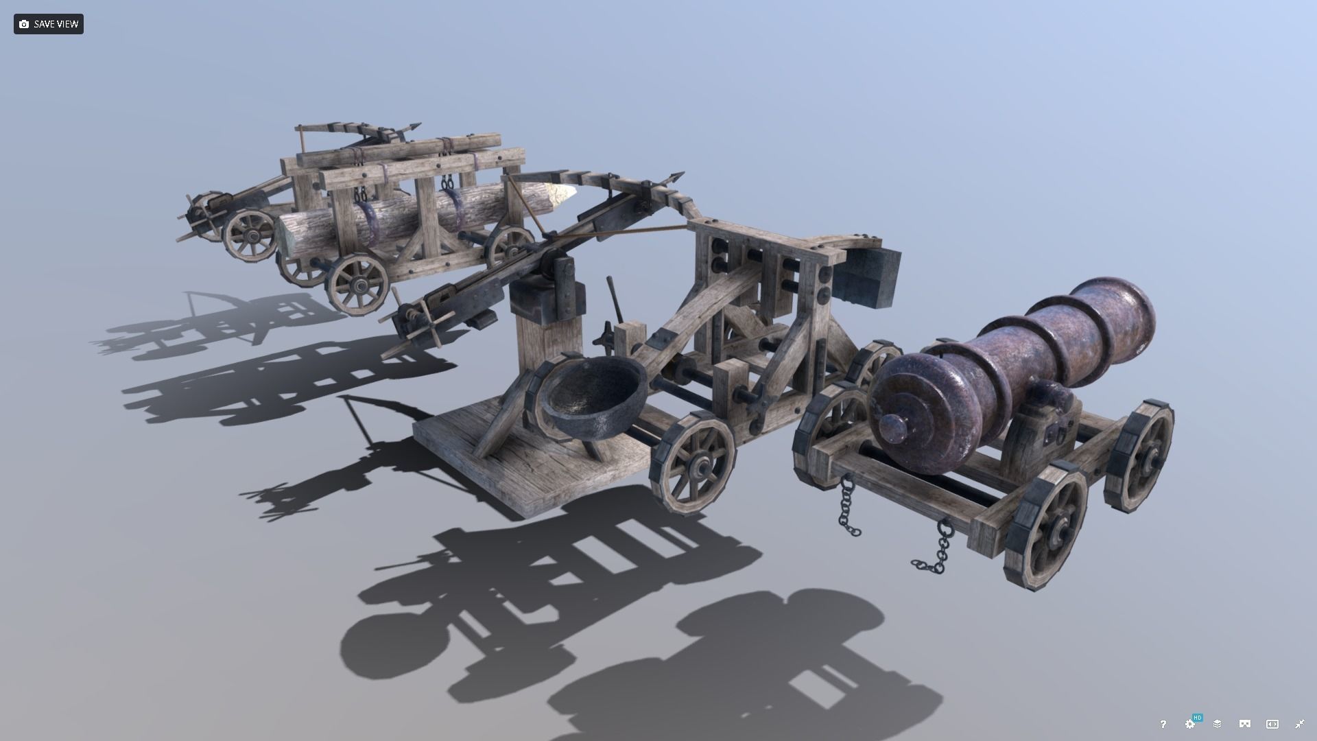 3D model Medieval Siege Pack VR / AR / low-poly | CGTrader