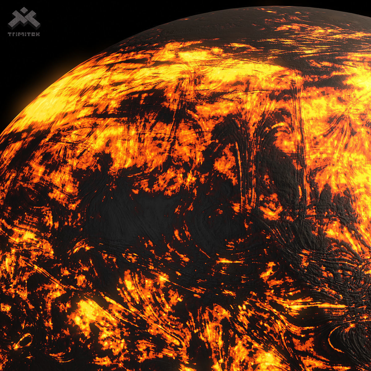 3D model Lava Planet 02 - 8k PBR VR / AR / low-poly animated | CGTrader