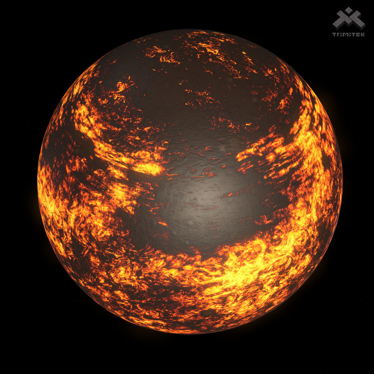 3D model Lava Planet 02 - 8k PBR VR / AR / low-poly animated | CGTrader