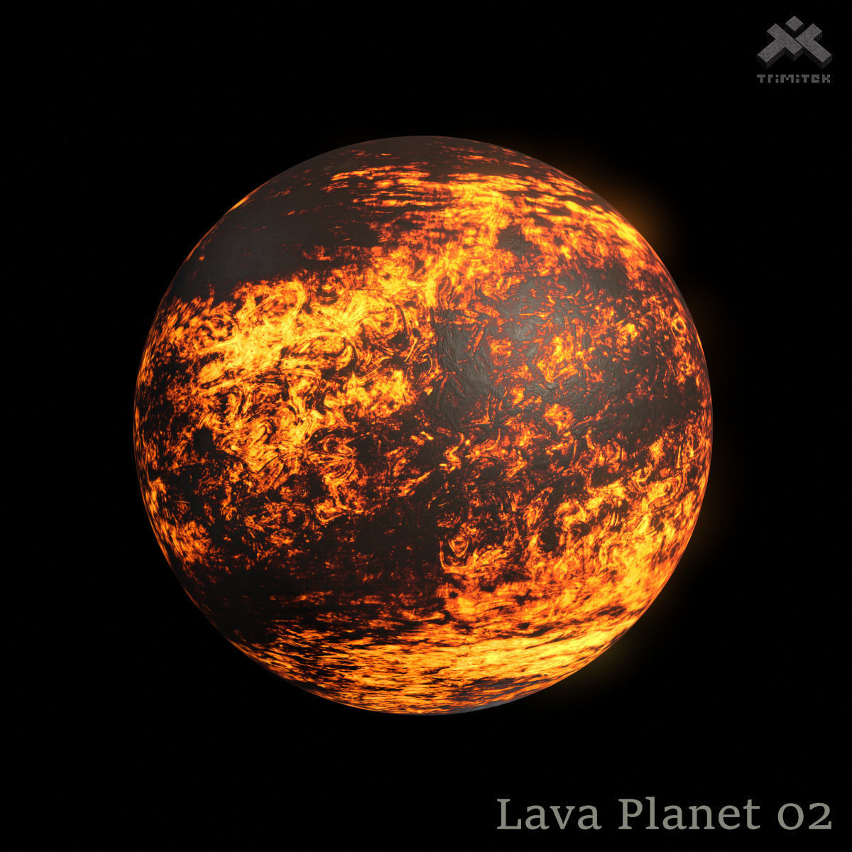 3D model Lava Planet 02 - 8k PBR VR / AR / low-poly animated | CGTrader