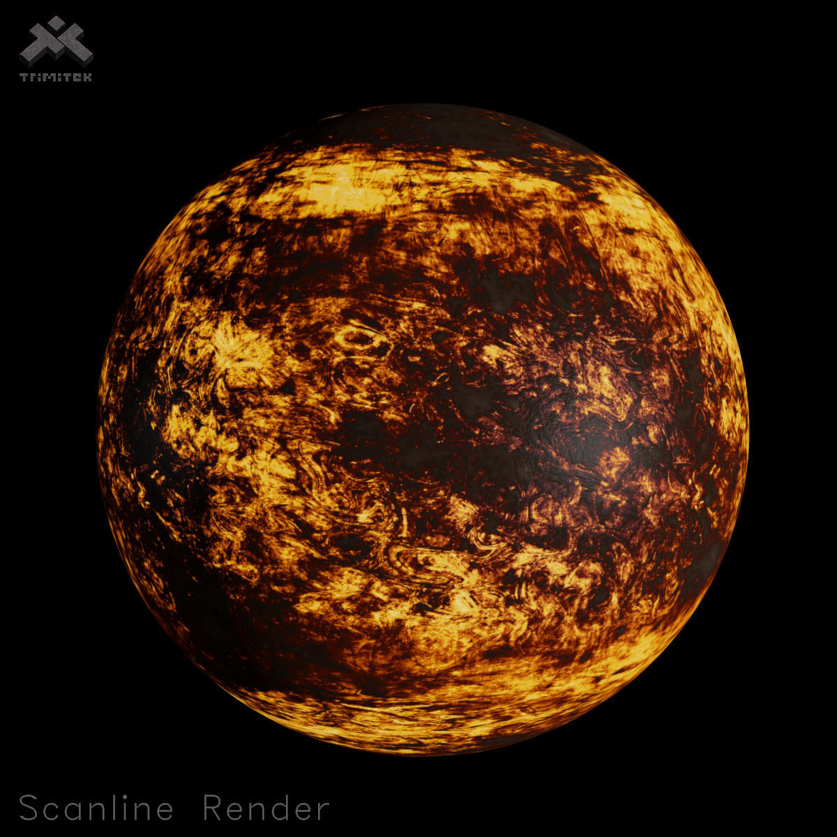 3D model Lava Planet 02 - 8k PBR VR / AR / low-poly animated | CGTrader