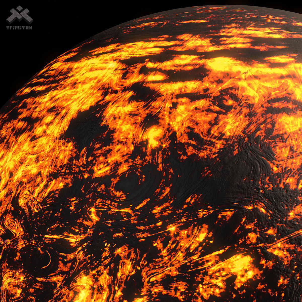 3D model Lava Planet 02 - 8k PBR VR / AR / low-poly animated | CGTrader
