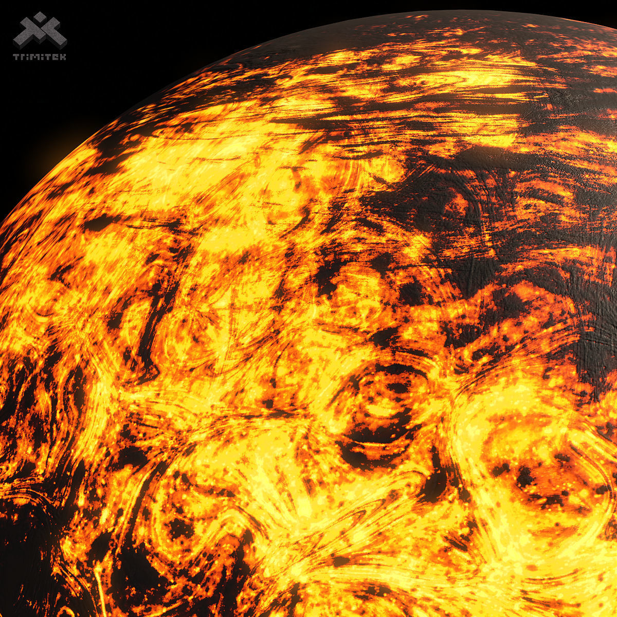 3D model Lava Planet 02 - 8k PBR VR / AR / low-poly animated | CGTrader