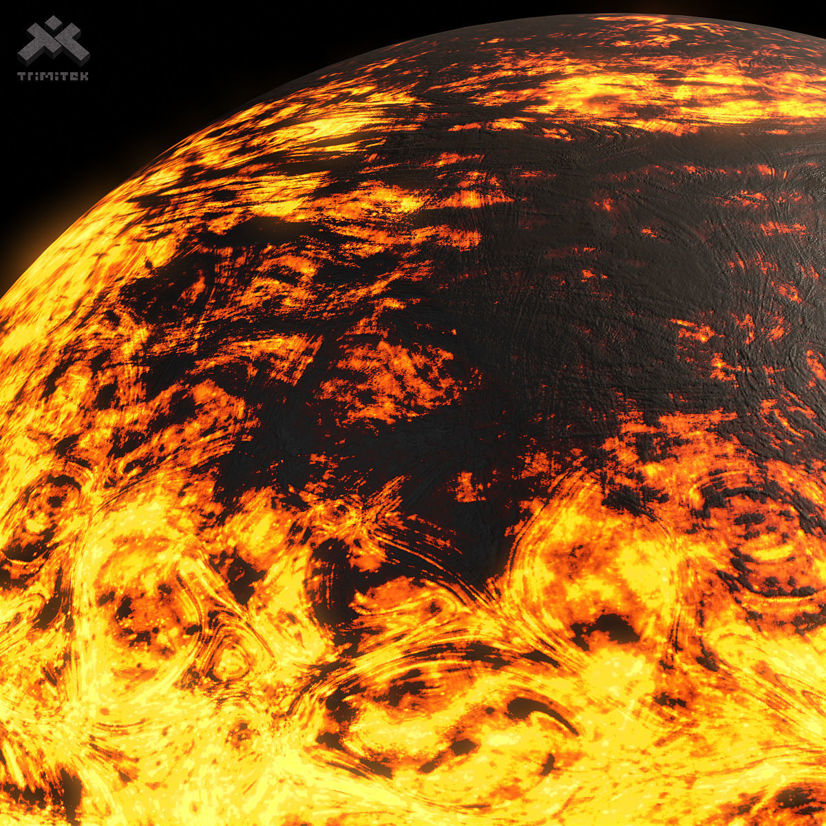 3D model Lava Planet 02 - 8k PBR VR / AR / low-poly animated | CGTrader