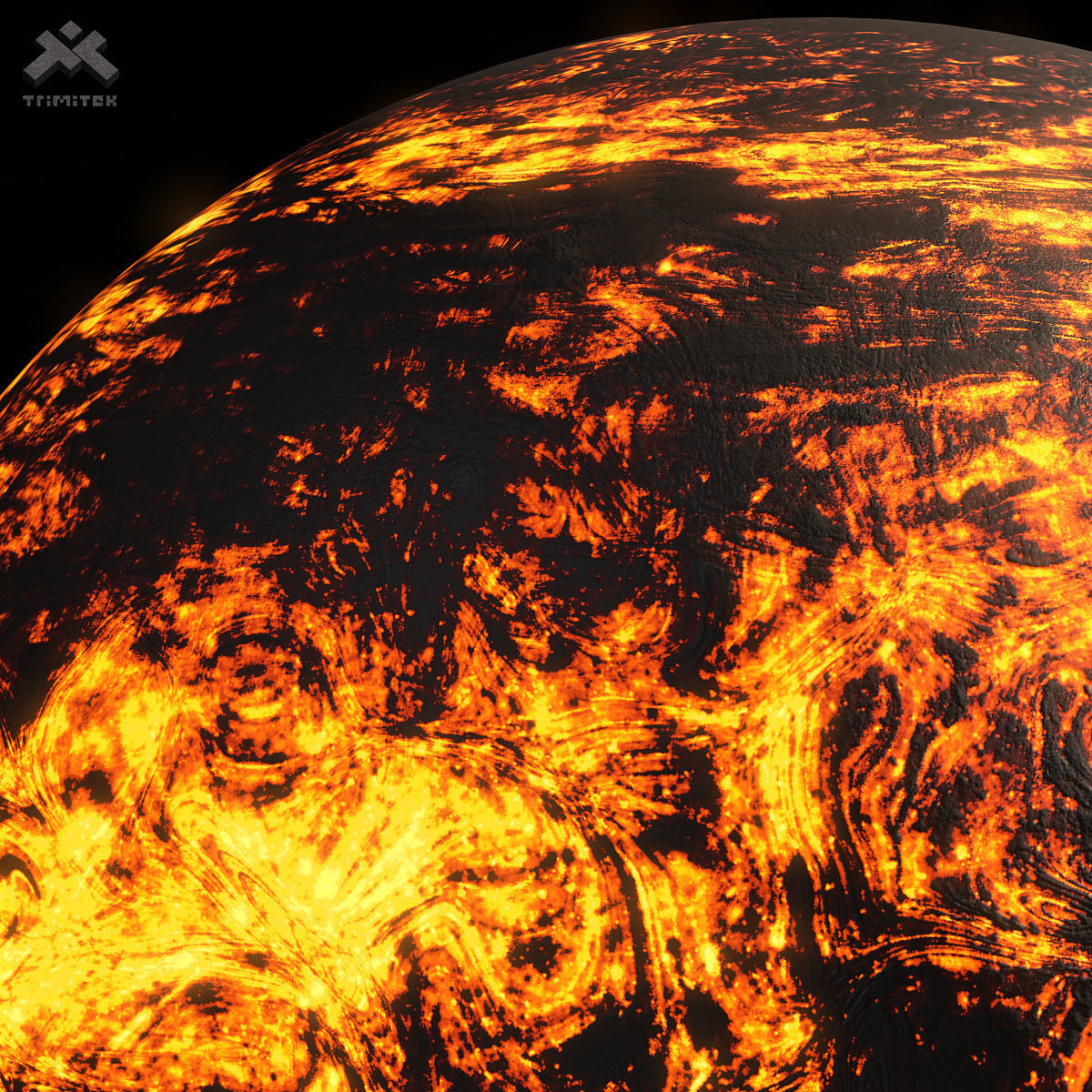 3D model Lava Planet 02 - 8k PBR VR / AR / low-poly animated | CGTrader