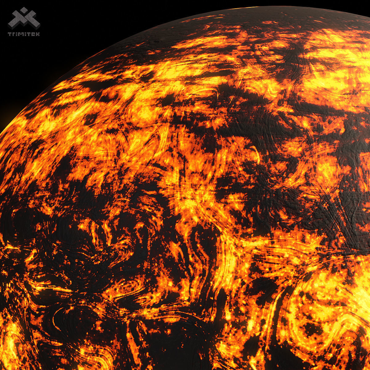 3D model Lava Planet 02 - 8k PBR VR / AR / low-poly animated | CGTrader