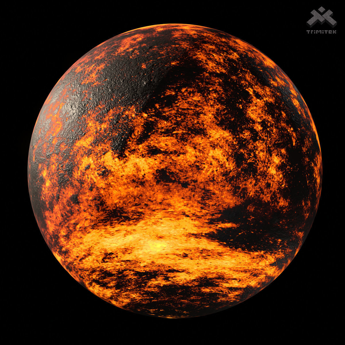 3D model Lava Planet 03 - 8k PBR VR / AR / low-poly animated | CGTrader