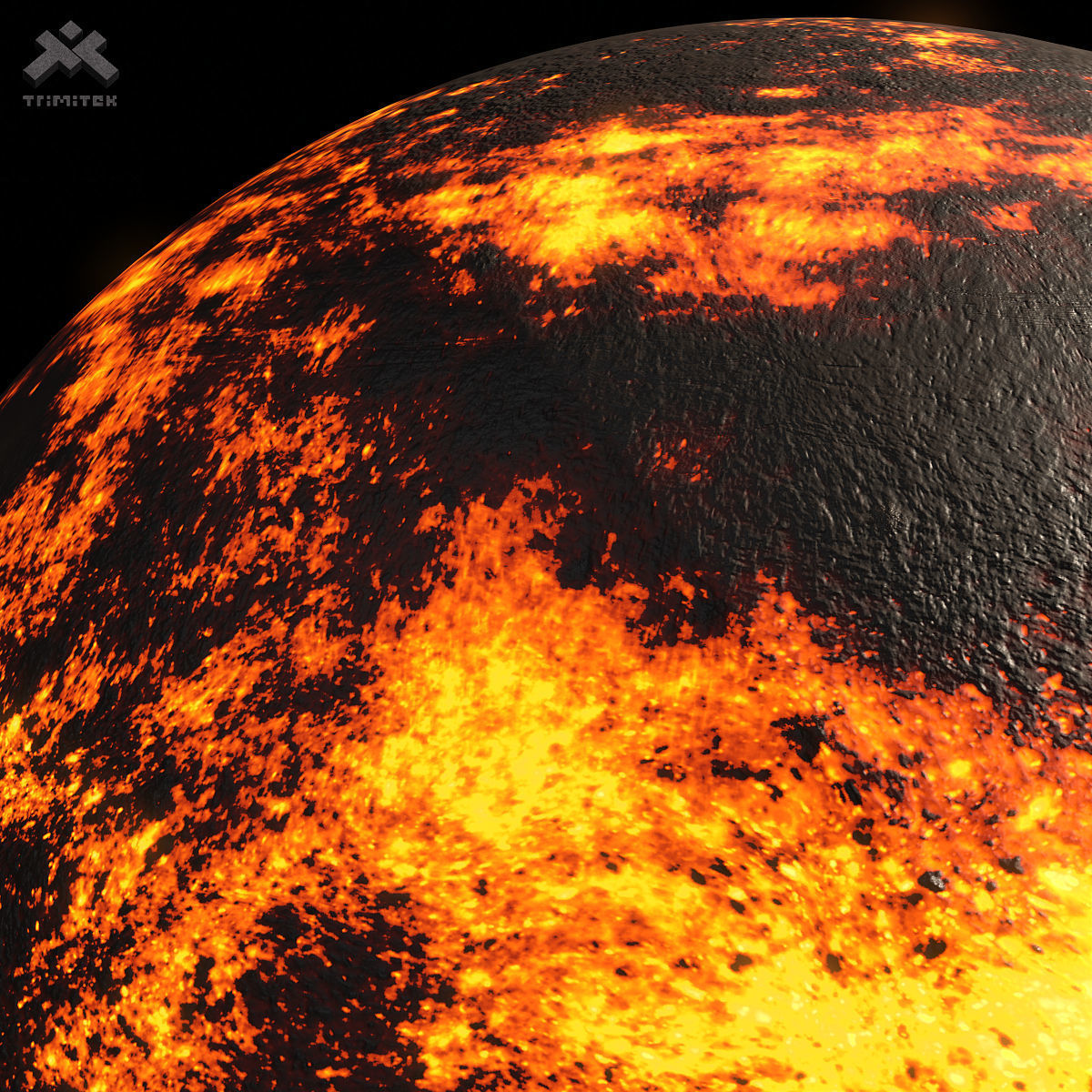 3D model Lava Planet 03 - 8k PBR VR / AR / low-poly animated | CGTrader