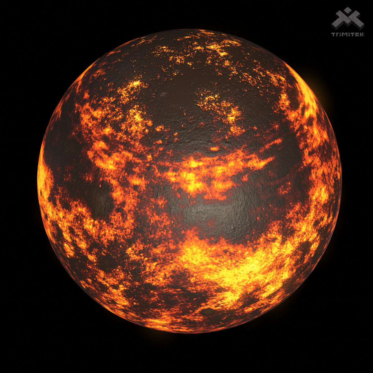 3D model Lava Planet 03 - 8k PBR VR / AR / low-poly animated | CGTrader