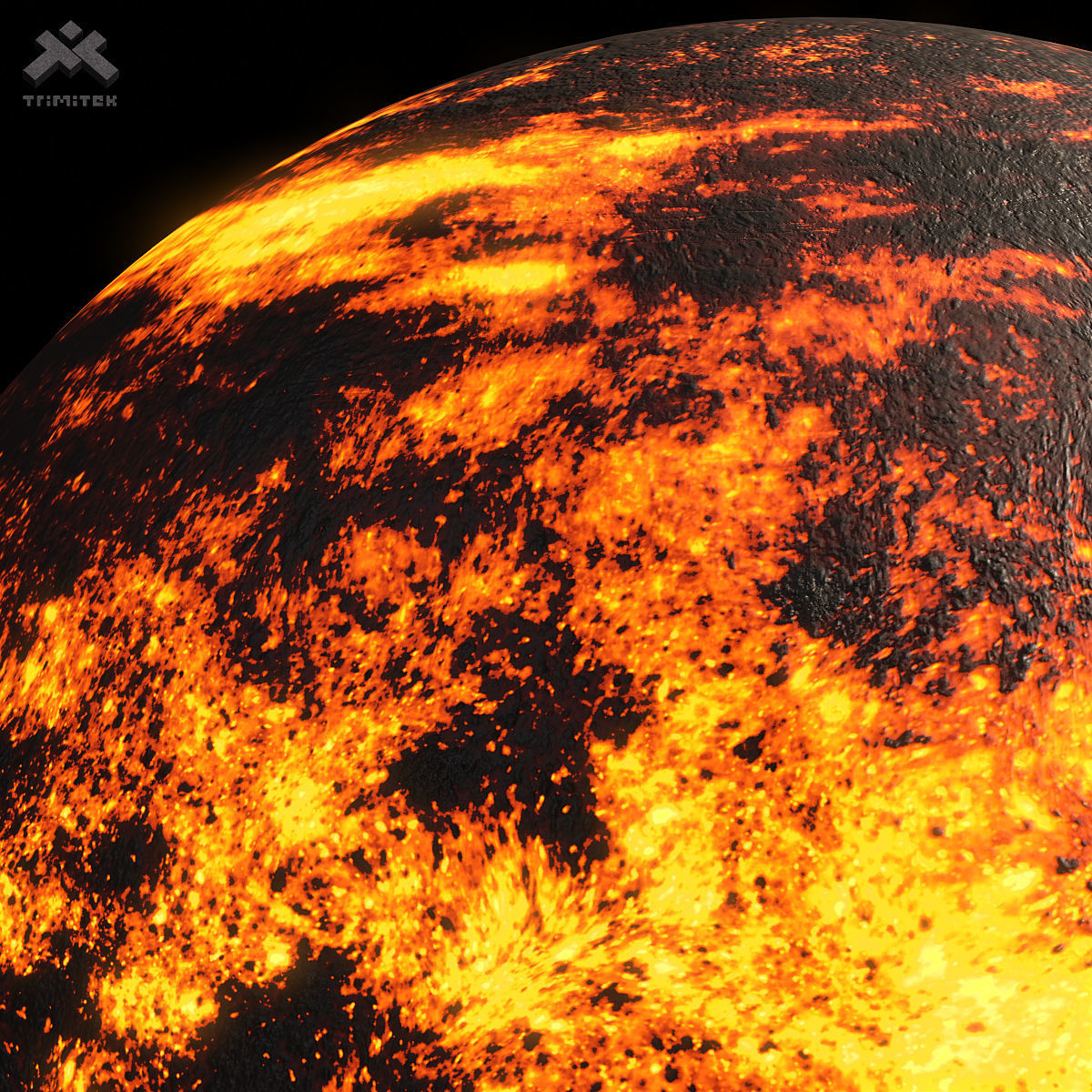 3D model Lava Planet 03 - 8k PBR VR / AR / low-poly animated | CGTrader